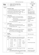 Lesson on using a calendar. | Teaching Resources