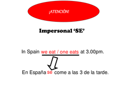 Impersonal 'se' | Teaching Resources