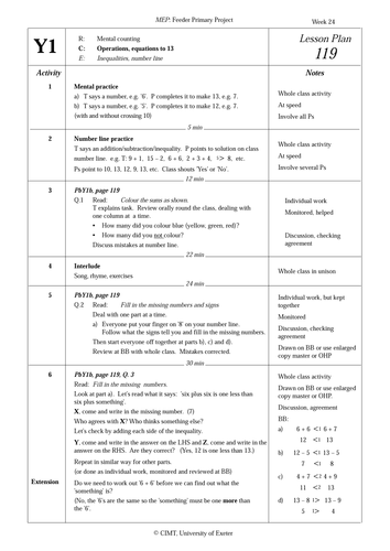 Lesson on operations, equations to 13 2nd | Teaching Resources