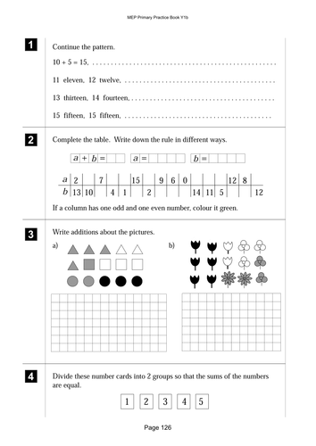 Lesson on number bonds and sums to 15 | Teaching Resources