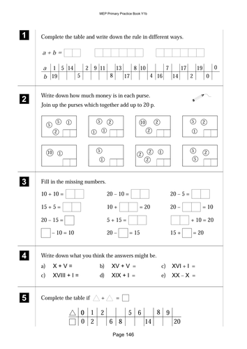 Number bonds and sums to 20 | Teaching Resources