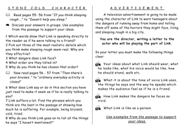 stone cold characters | Teaching Resources