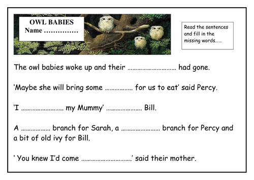 OWL BABIES RESOURCES | Teaching Resources