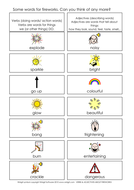 Halloween / Bonfire Night illus.word work (Widgit) | Teaching Resources