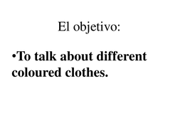 clothes and colour agreement | Teaching Resources