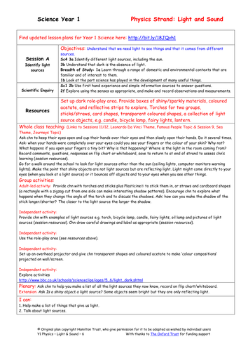 Identify light sources | Teaching Resources Identify light sources | Teaching Resources