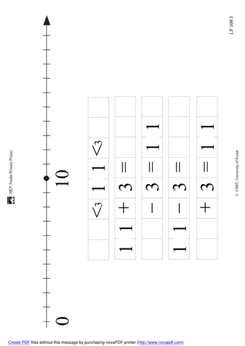 Operations to11, lesson 2 | Teaching Resources