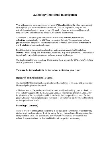 Edexcel A2 coursework introduction | Teaching Resources