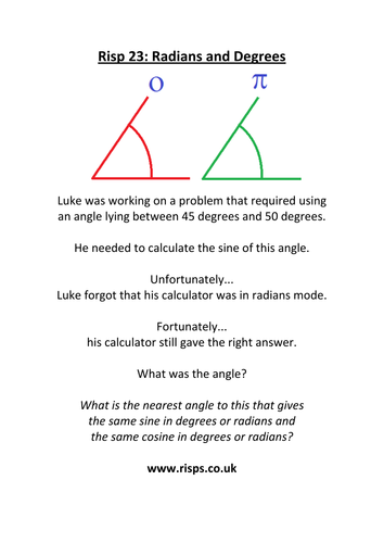 Radians and Degrees Lesson - worksheets | Teaching Resources Radians and Degrees Lesson - worksheets | Teaching Resources