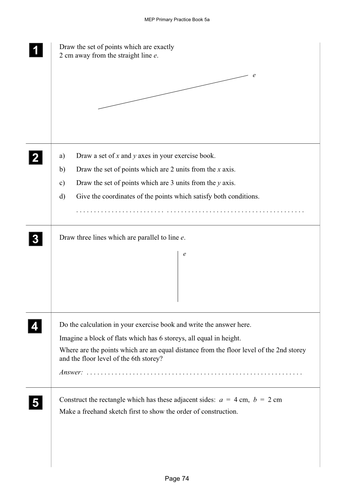 Yr 5 Parallel lines : Lesson 74 | Teaching Resources