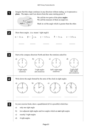 Year 5 Angles : Lesson 81 | Teaching Resources