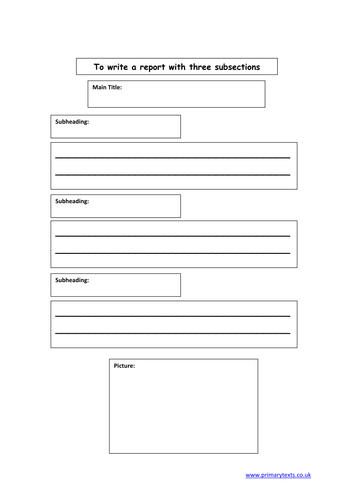 Non fiction writing frames for SEN | Teaching Resources