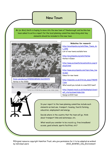 New Town Planning | Teaching Resources