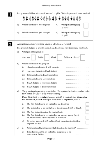 Yr 5 Ratio : Lesson 131 | Teaching Resources