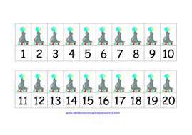 Table Top Number Line | Teaching Resources