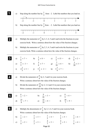 Yr 6 Fractions : Lesson 32 | Teaching Resources