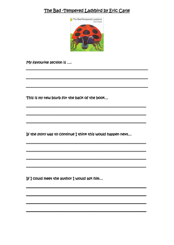 The Bad-Tempered Ladybird Teaching Resources | Teaching Resources