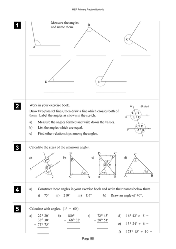 Yr 6 Angles : Lesson 98 | Teaching Resources