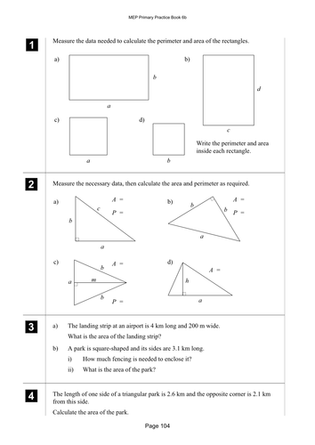 Yr 6 Area and Perimeter : Lesson 104 | Teaching Resources