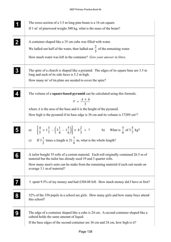 Yr 6 Review : Lesson 138 | Teaching Resources