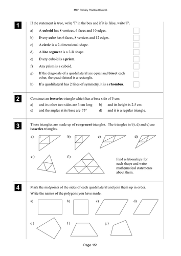 Yr 6 Shape : Lesson 151 | Teaching Resources