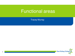 Functional Areas | Teaching Resources