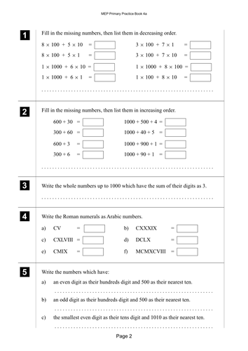 Yr 4 Number : Lesson 2 | Teaching Resources