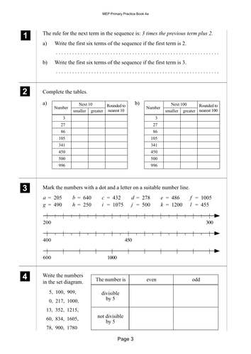 Yr 4 Number : Lesson 3 | Teaching Resources