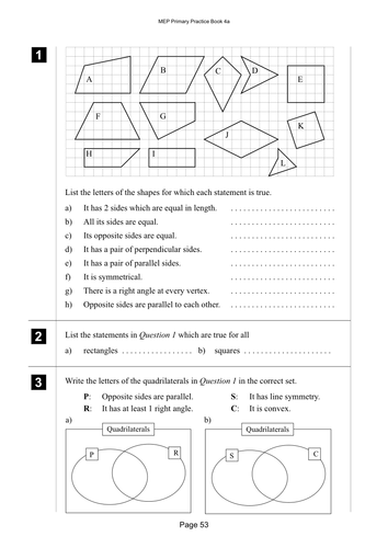 Yr 4 Shape and Space : Lesson 53 | Teaching Resources