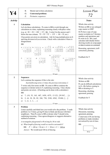 Yr 4 Problem Solving : Lesson 72 | Teaching Resources
