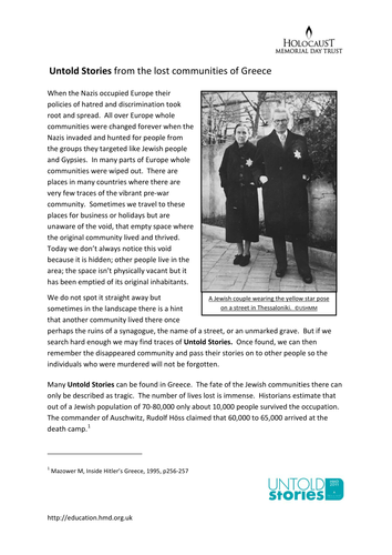 Case Study: The Untold Story of Lost Communities | Teaching Resources