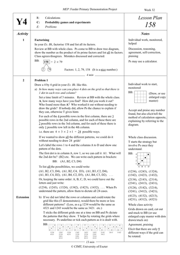 Yr 4 Probability : Lesson 148 | Teaching Resources