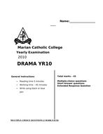 DRAMA EXAM | Teaching Resources