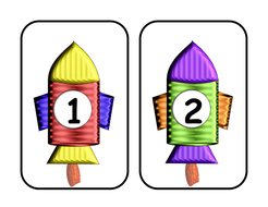 Space Rockets Display Numbers 1-10 | Teaching Resources