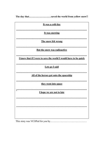 First full week of Big Write | Teaching Resources