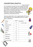 Converting Measurements - KS3 Worksheets | Teaching Resources