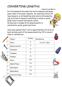 Converting Measurements - KS3 Worksheets by tackleberi - UK Teaching ...