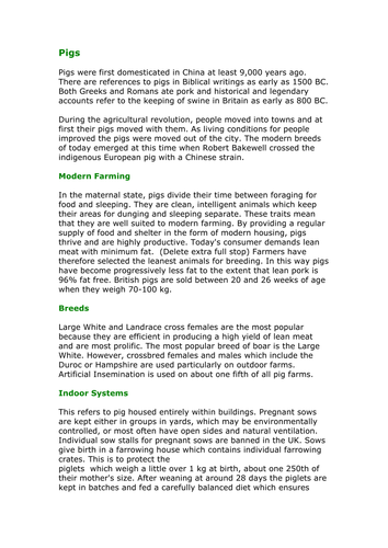 Pigs | Teaching Resources