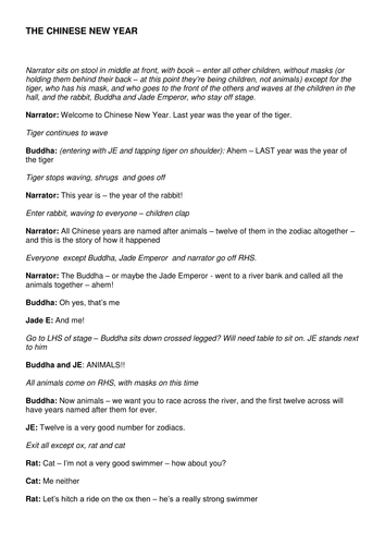 2 Chinese New Year Assembly plays | Teaching Resources