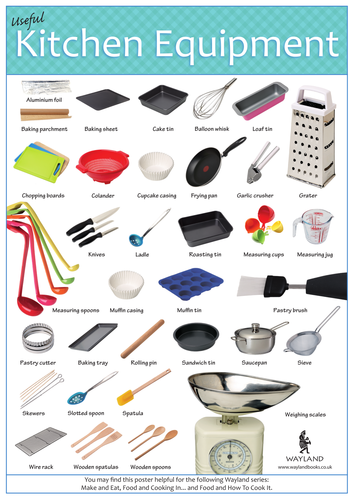 Kitchen Equipment Poster | Teaching Resources