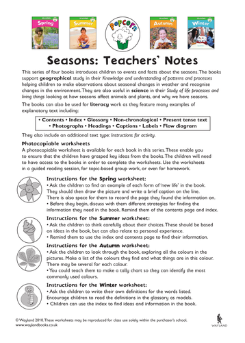 Seasons | Teaching Resources