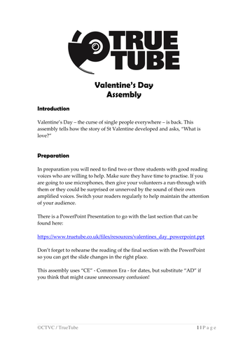 Valentine's Day Assembly | Teaching Resources