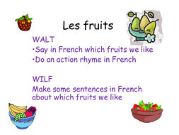 J'aime les fruits | Teaching Resources
