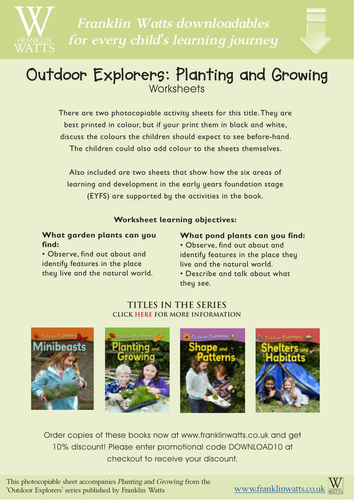 Exploring garden and pond plants | Teaching Resources