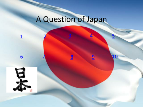 A Question of Japan | Teaching Resources