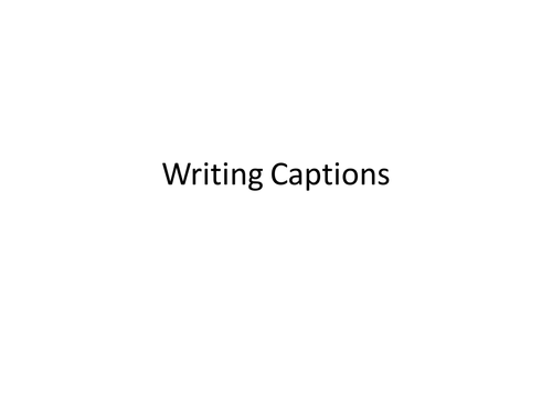Write the Caption PowerPoint & Worksheet | Teaching Resources Write the Caption PowerPoint & Worksheet | Teaching Resources
