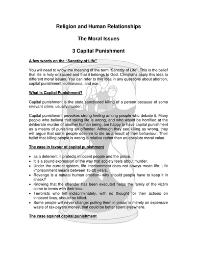 Capital Punishment.doc | Teaching Resources