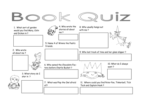 Book Quiz | Teaching Resources