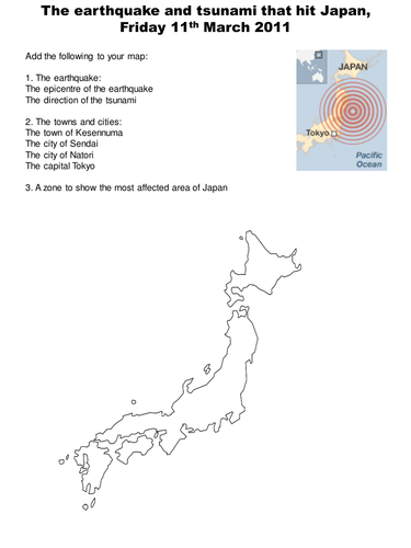 Earthquake and Tsunami in Japan 11 March 2011 | Teaching Resources