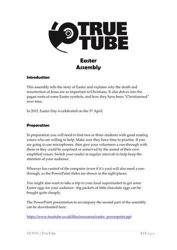 Easter Assembly | Teaching Resources